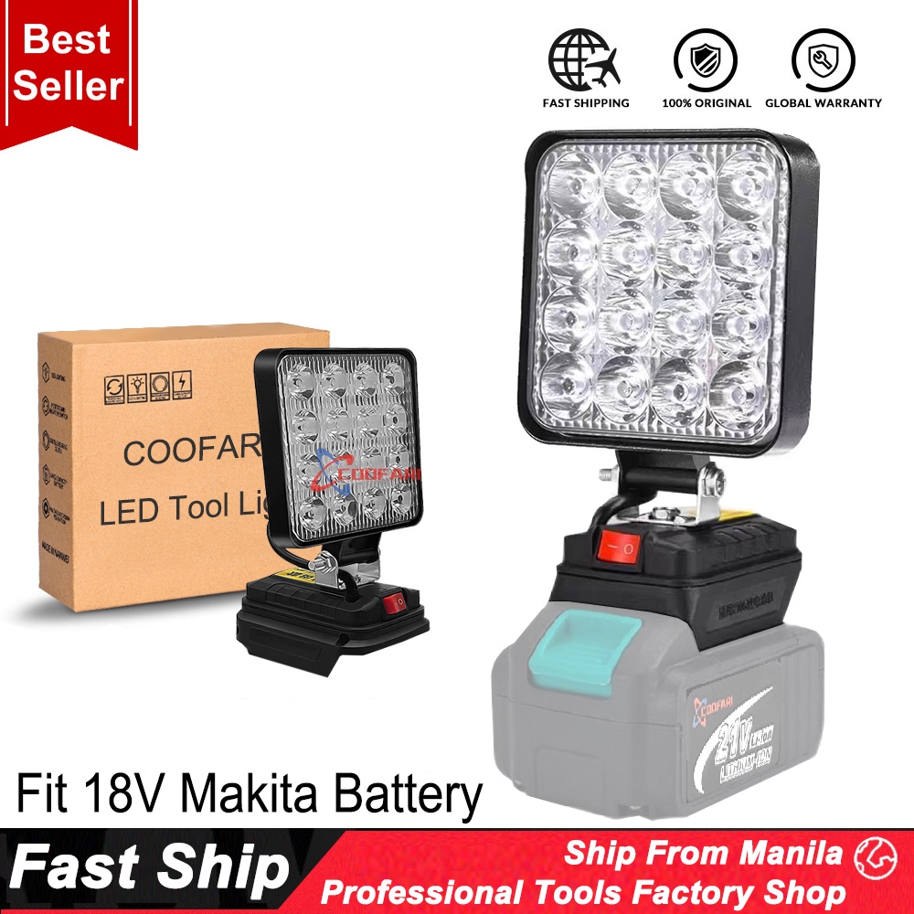 COOFARI Cordless LED Work Light For Li-ion Battery Portable Lantern ...