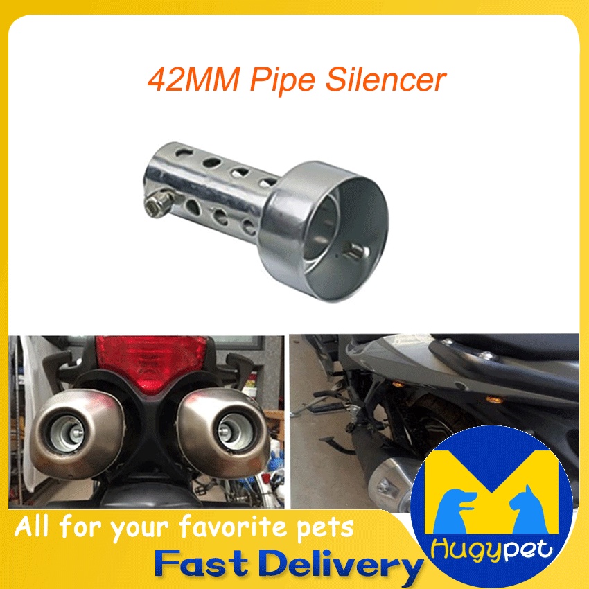 Universal 42mm Motorcycle Exhaust Pipe Muffler Stainless Steel Silencer ...