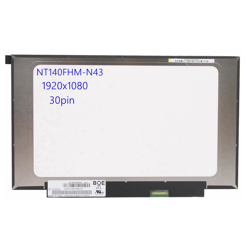 14.0" Slim Laptop lcd Screen NT140FHM-N43 NT140FHM N44 N32 N45 Display ...