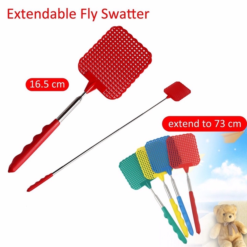 Flexible long handle Fly Swatter Pest Bug Mosquito Insect Killer Slap ...