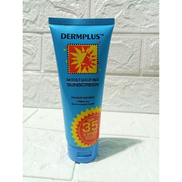 DERMPLUS MOISTURIZING SUNSCREEN FOR FACE AND BODY SPF 35 (100ML) | Shopee Philippines