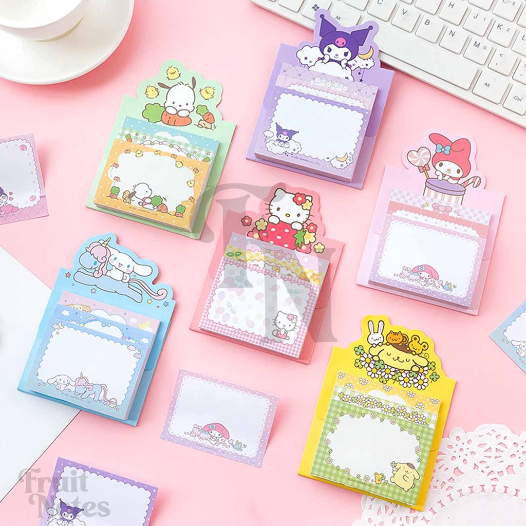 SN289 3 in 1 (90 sheets) Design Sanrio Characters Sticky Notes | Shopee ...
