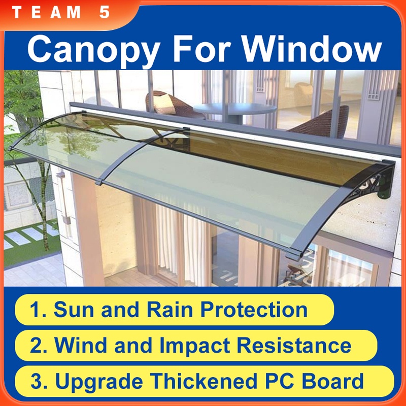Multi-Size Canopy For Window Heavy-duty Awning Canopy Roofing with ...