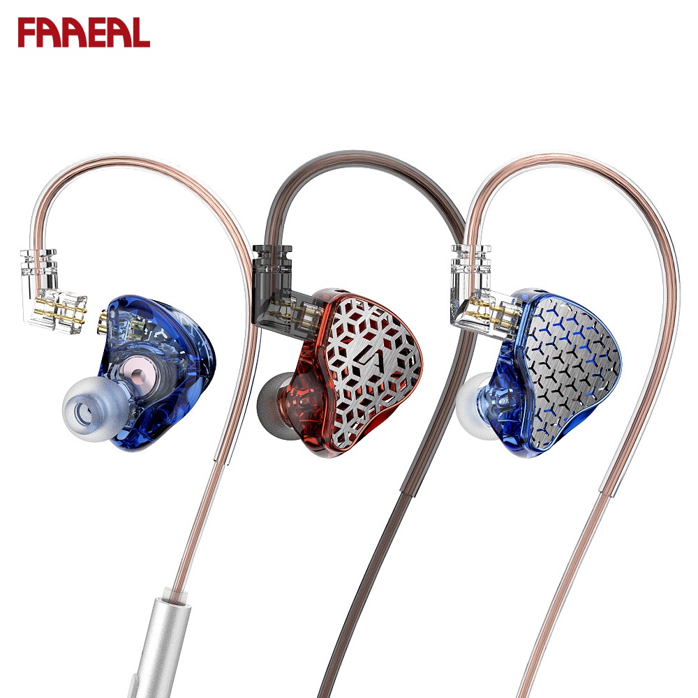 FAAEAL LM1 In Ear Earphone 1DD+1EST Hybrid Technology Metal Earbuds ...