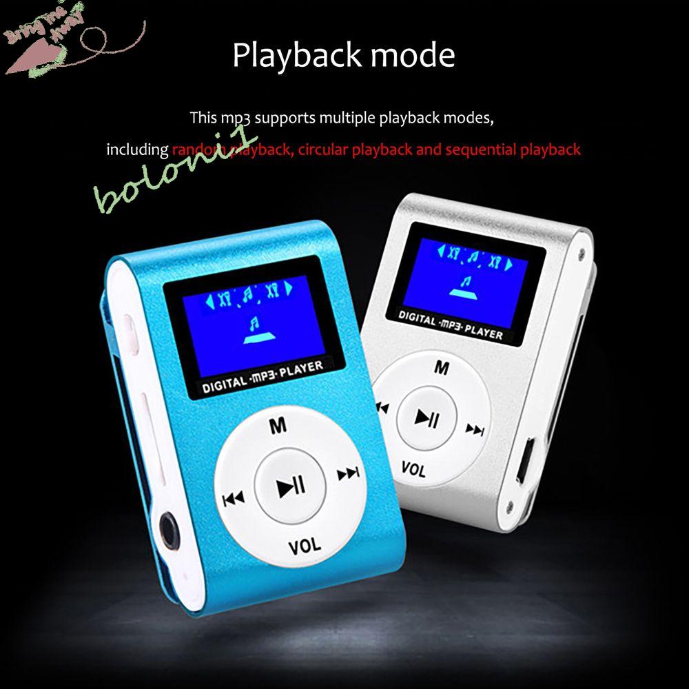 [COD] Mini MP3 Player Fashion Clip Support 32GB TF Card LCD Screen ...