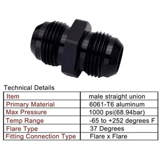 AN6 AN4 AN8 AN10 AN12 Fittings Metric Fuel Hose Connector Pipe Thread ...