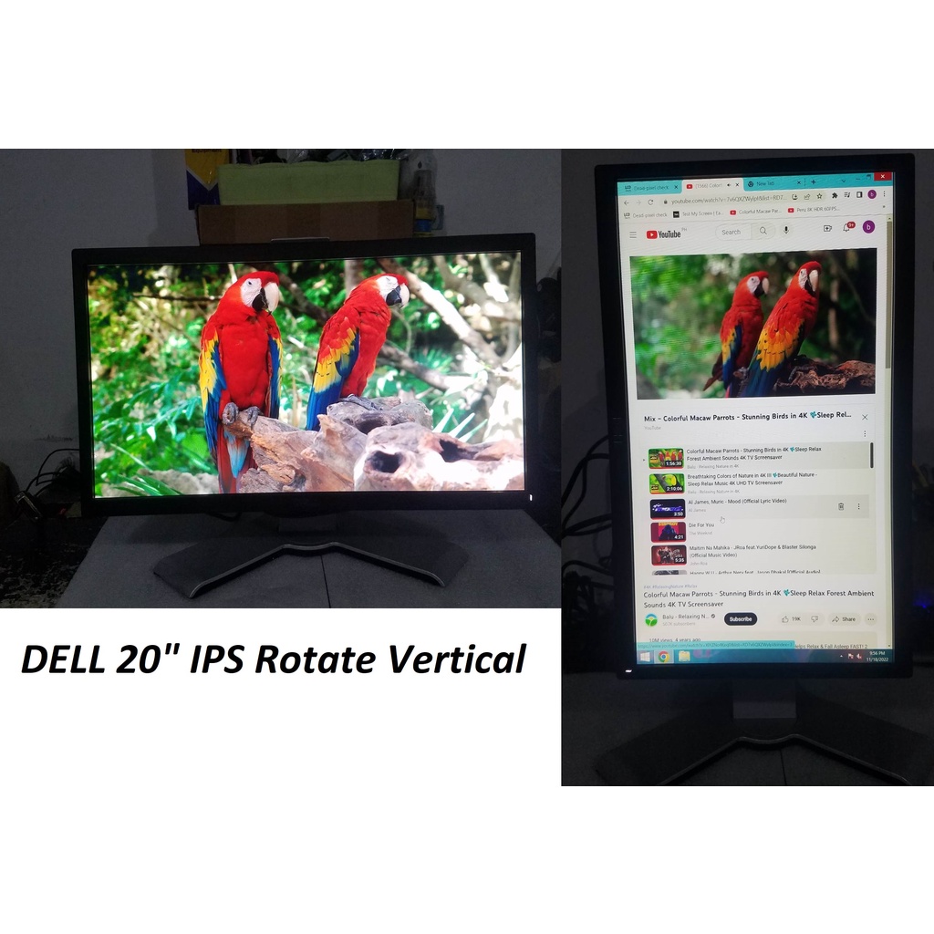 SALE!! DELL 20 inch IPS LED monitor. Rotate Vertical,Height Adjustable ...