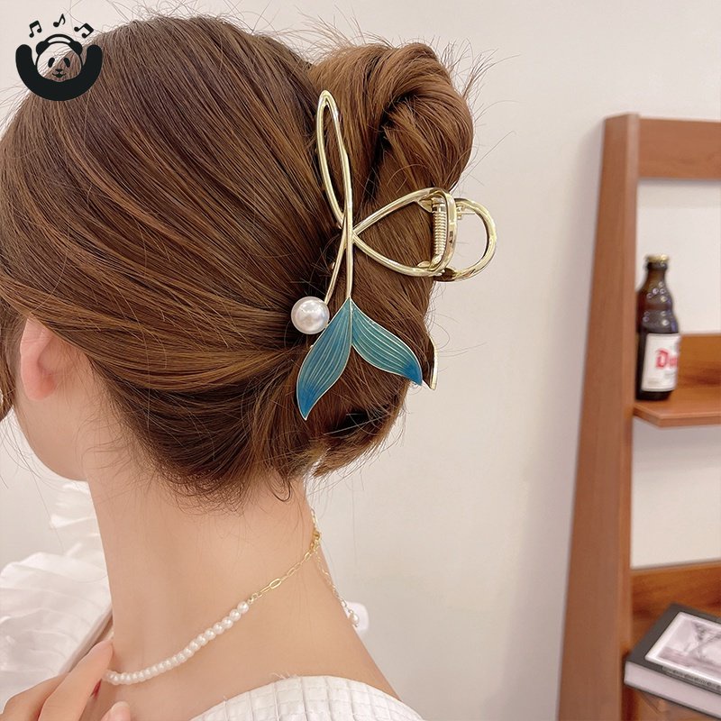 Blue Ocean Pearl Delicate Fishtail Hair Clip Hair Clips Hair Pin for ...