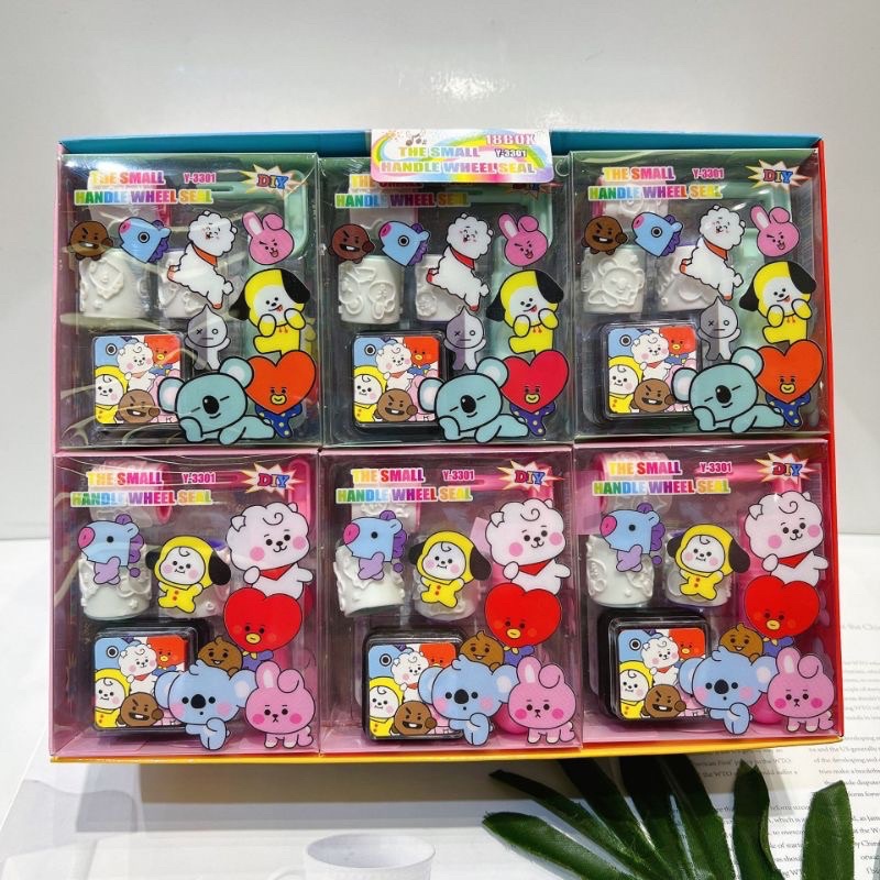 BT21 BTS Unicorn Dinosaur Rolling Stamp / Surpries Dolls Rolling Mini ...