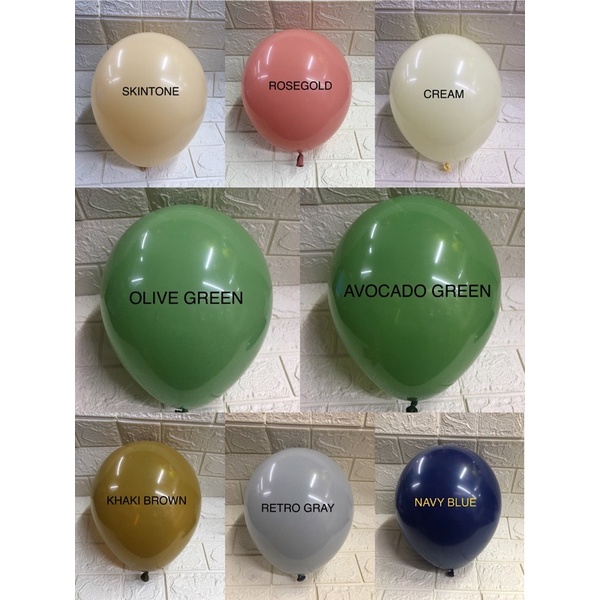 10" Retro Balloons (good quality ) | Shopee Philippines