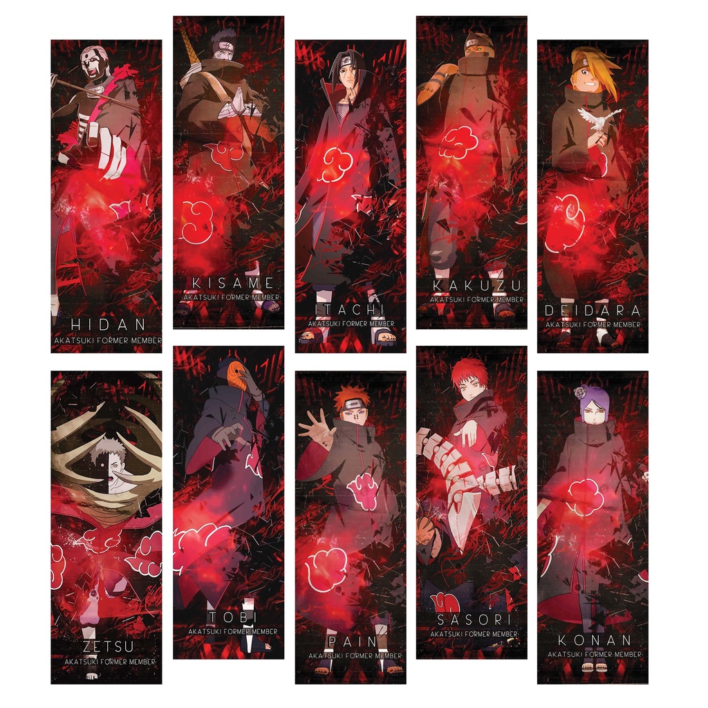 Akatsuki Photo Tiles / Wall Decor / Anime Posters on Sintra Board ...