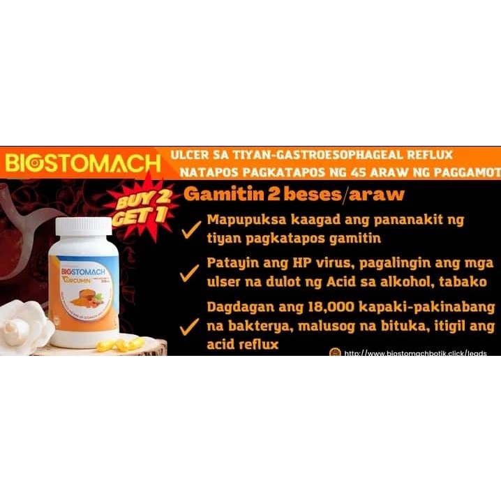 Bio Stomach Curcumin Capsule "Dumudugo ang tiyan at Gastritis" | Shopee ...