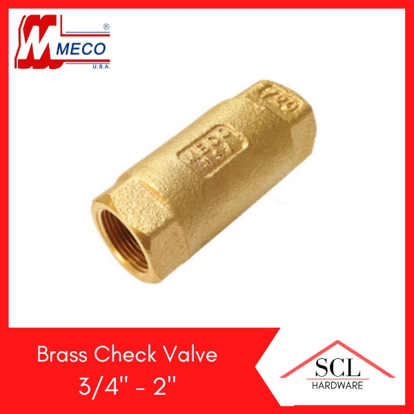 MECO Check Valve 1/2" 3/4" 1" 1-1/4" 1-1/2" | Shopee Philippines