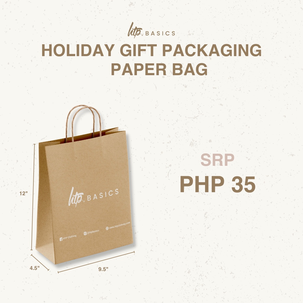 HTP Basics Holiday Gift Packaging Paper Bag | Shopee Philippines