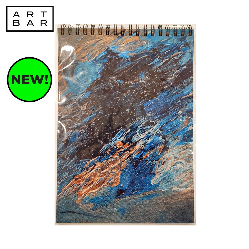 Carlos & Friends Notebook 8.5X6In Ocean Blue 50S 80Gsm Blank Tloop ...