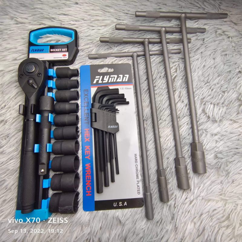 Flyman , socket set Twrench and Allen wrench | Shopee Philippines