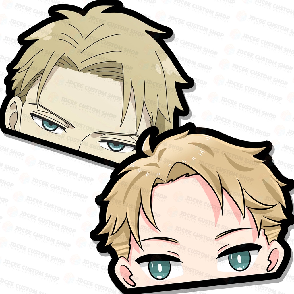 AQUAFLASK PEEKER STICKERS Loid Forger | Spy x Family Character ...