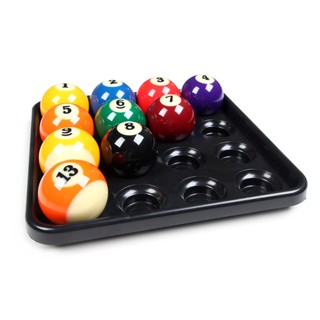 16 Holes Black Billiard Ball Tray Snooker Billiard Ball Holder Tray ...