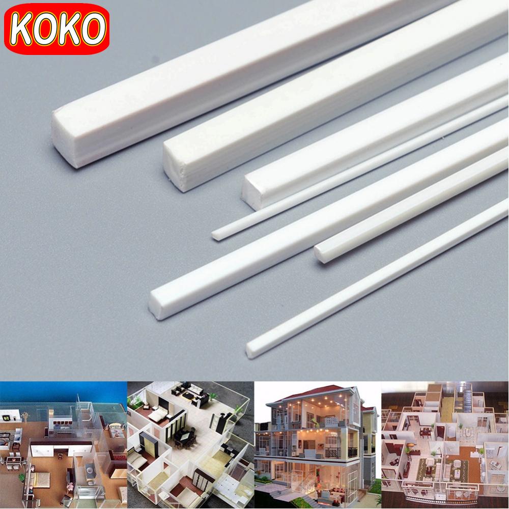 50X ABS square Tube Solid square Bar Model Layout Material 50cm ABS ...