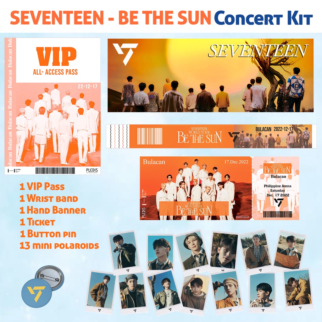 Seventeen - Be The Sun Live in BULACAN (Concert Kit) | Shopee Philippines