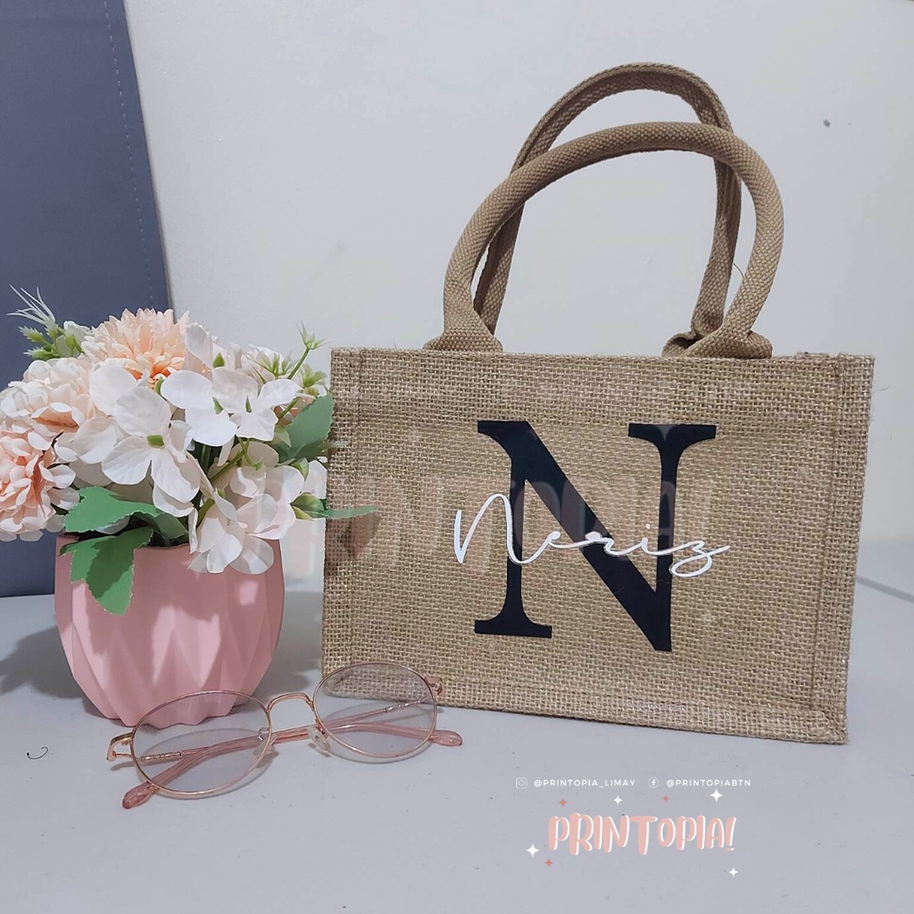 Personalized Burlap Bags (Plain) | Shopee Philippines