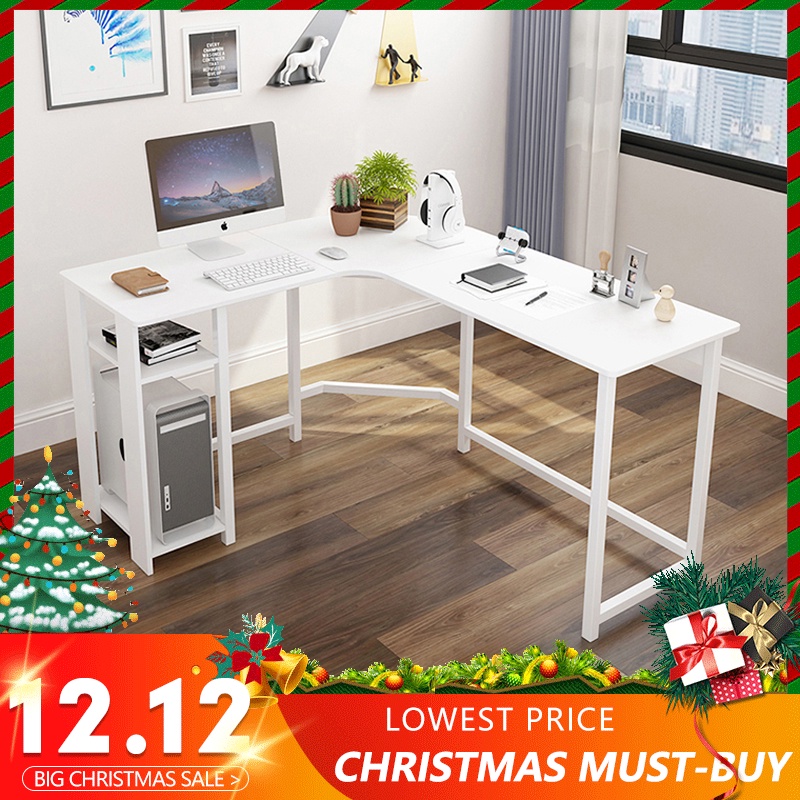 BAIERDI L-shaped desk Computer desk Modern minimalist corner desk ...
