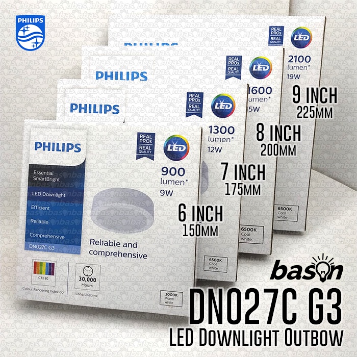 Philips DN027C G3 9W D150 6 inch - Surface Mounted LED Downlight Outbow - CBDR Store