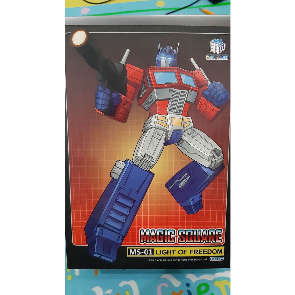Magic Square Light Of Freedom MS-01 Optimus Prime Transformers | Shopee ...