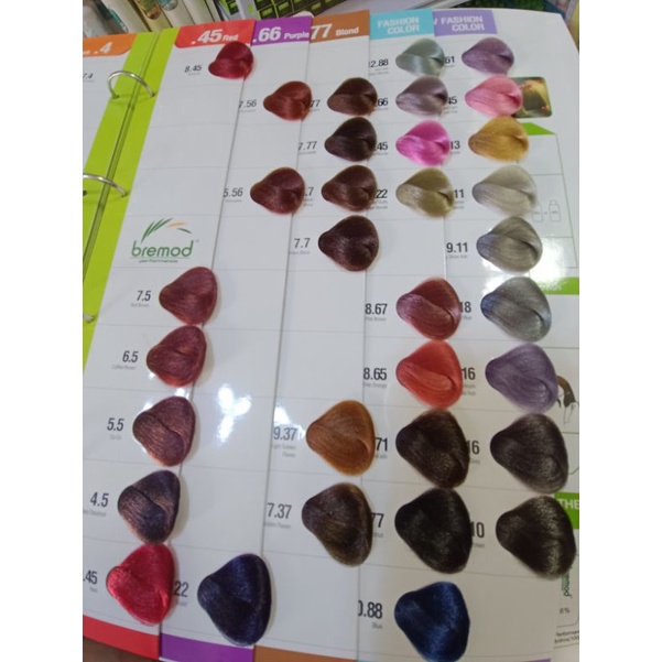 BREMOD PERFORMANCE COLOR CHART | Shopee Philippines