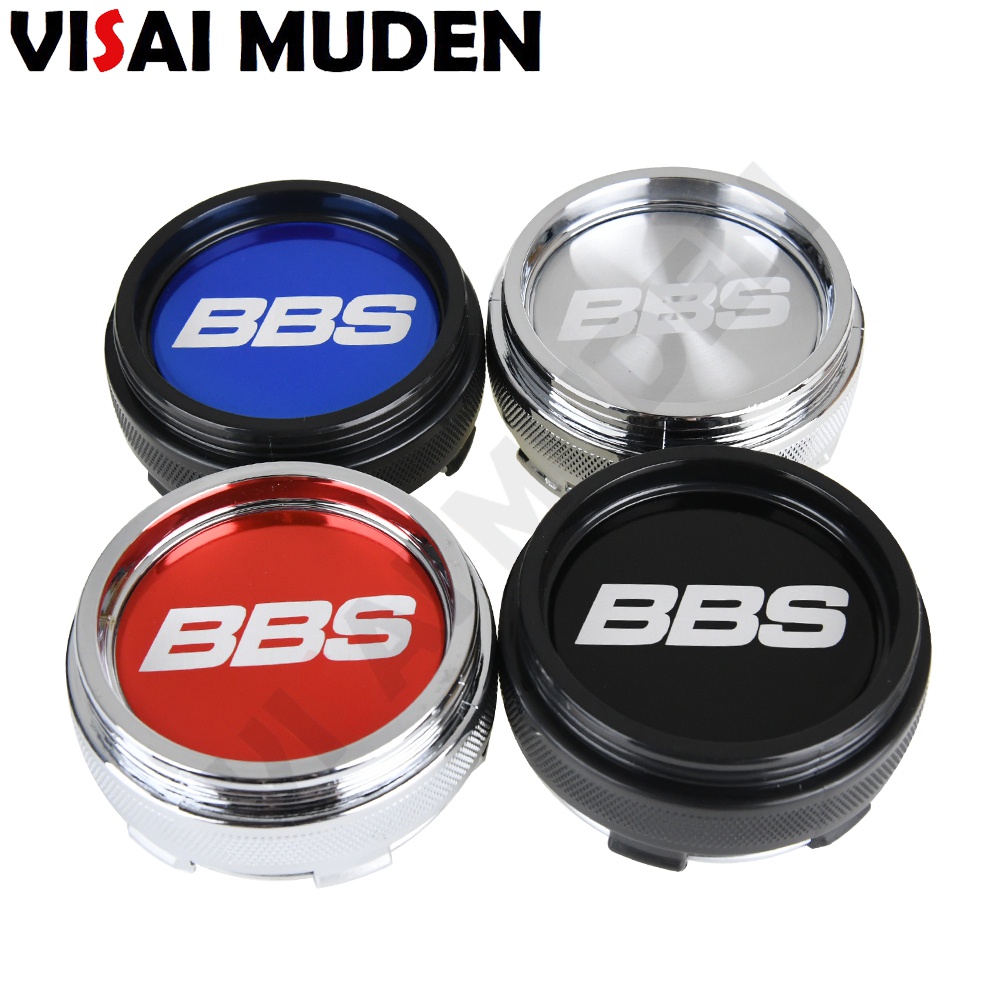 4PCS OD 66MM / ID 62MM Cap Sport Rim Cover BBS Logo Emblem Wheel Center ...