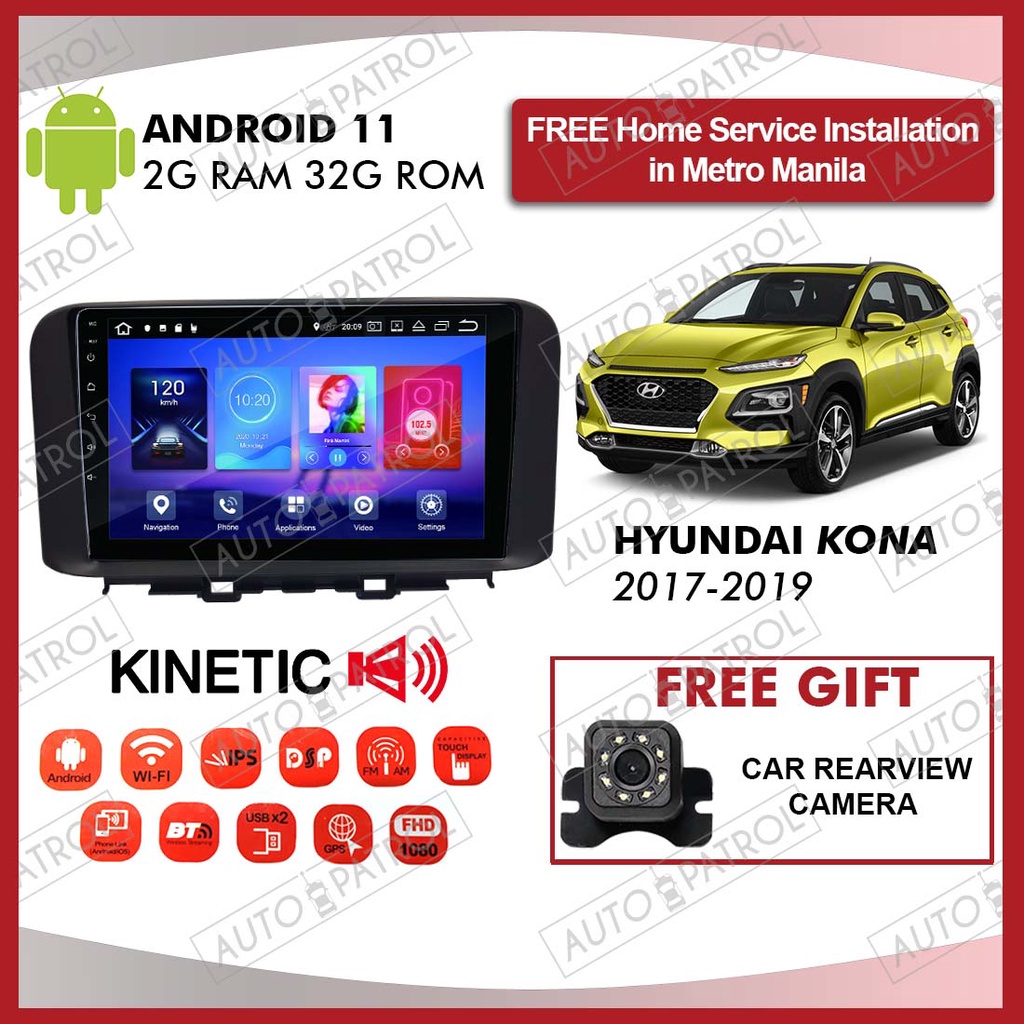 Kinetic Android 11 10.1" Headunit for Hyundai Kona 2017-2019 | Shopee ...
