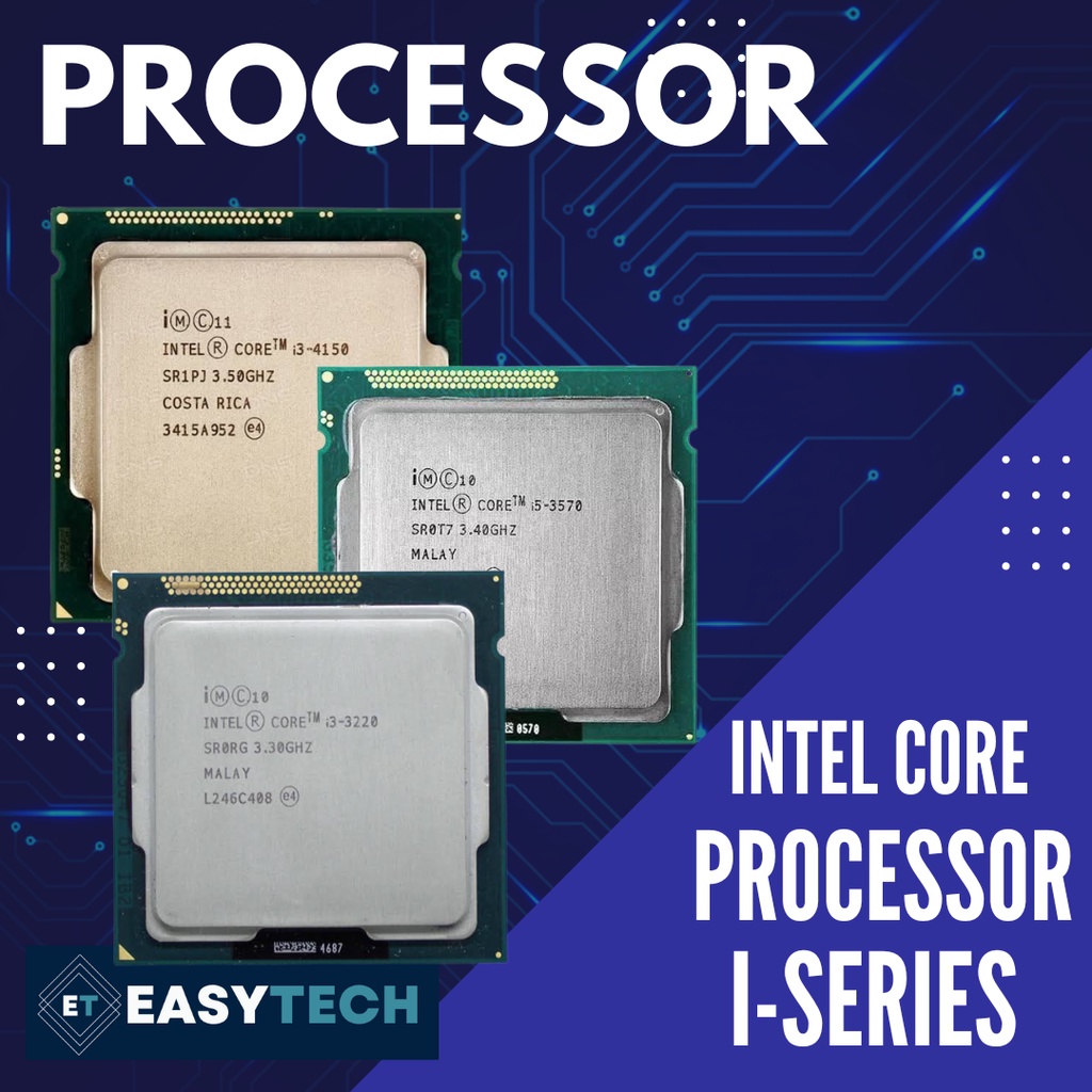 EASYTECH | Processor 1st/2nd/3rd Generation | Intel Core i3 i5 for ...