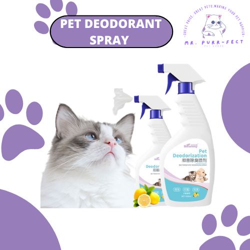500ML Pet Deodorant Spray Eliminates Odors and ANTIBACTERIAL for dogs ...