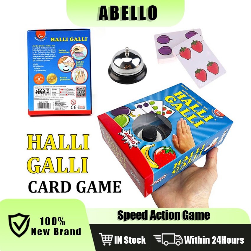 Halli Galli Board Game Set Multiplayer Family Fruity Extreme version ...