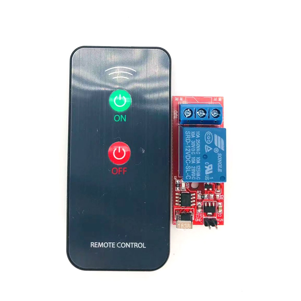 DC 12V 1 Channel Relay Module Infrared IR Wireless Remote Switch ...