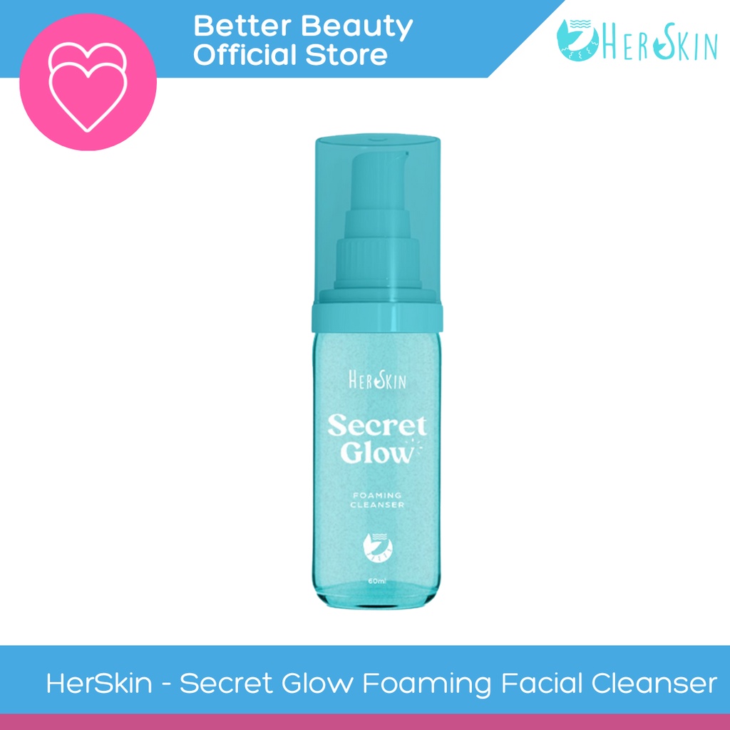 HerSkin Secret Glow Foaming Cleanser 160ml (Her Skin Facial Cleanser ...