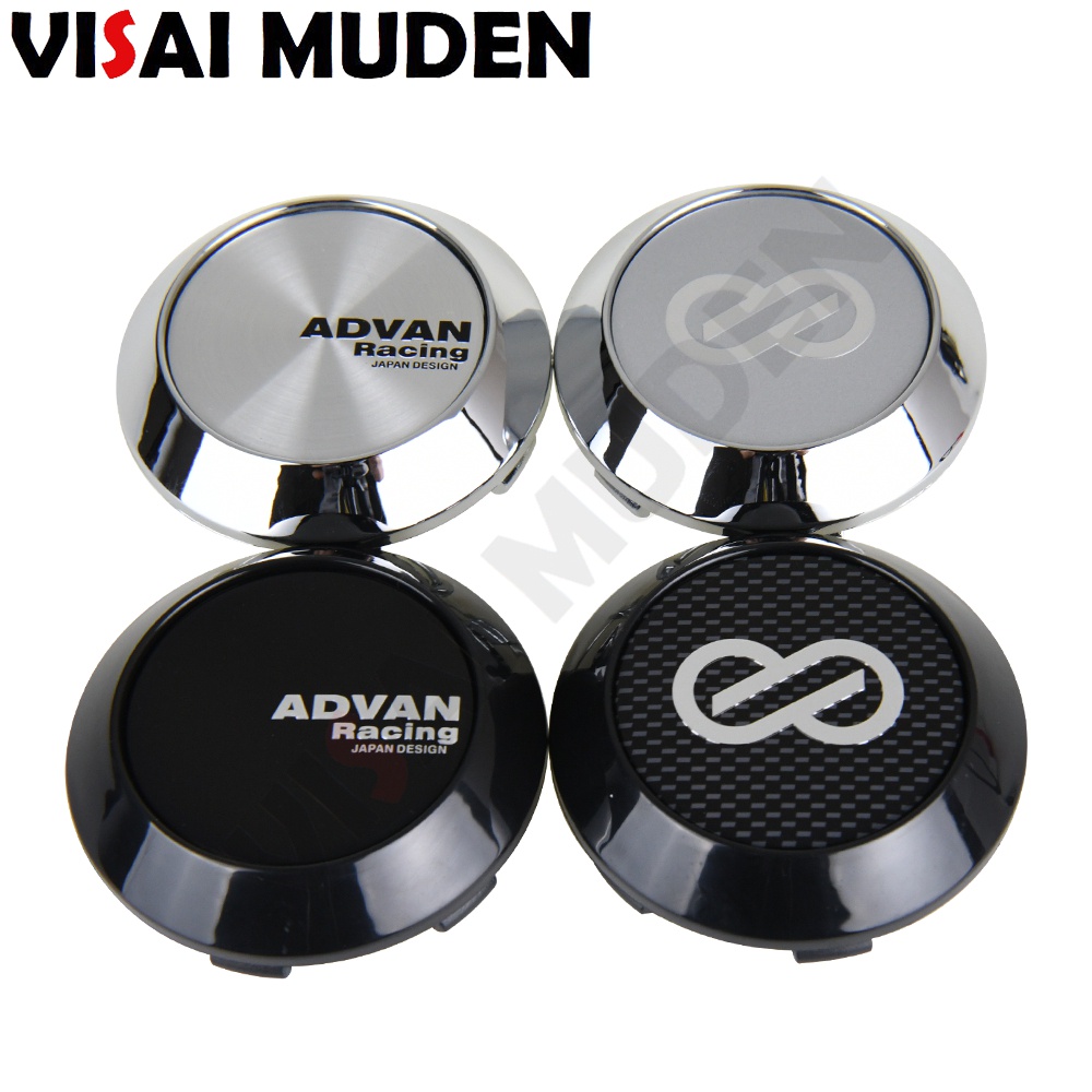 4PCS OD 70MM / ID 63MM Sport Rim Cover Cap ADVAN ENKEI Logo Wheel ...