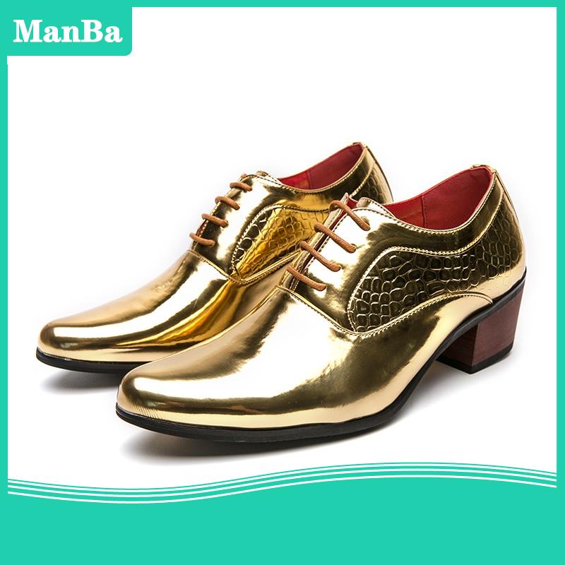 Office Shoes Formal Dress Wedding Groom Leather Conference Men's ...