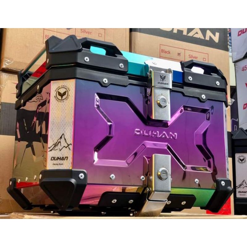 DUHAN 45L SPECIAL COLOR ALLOY BOX WITH BACKREST | Shopee Philippines