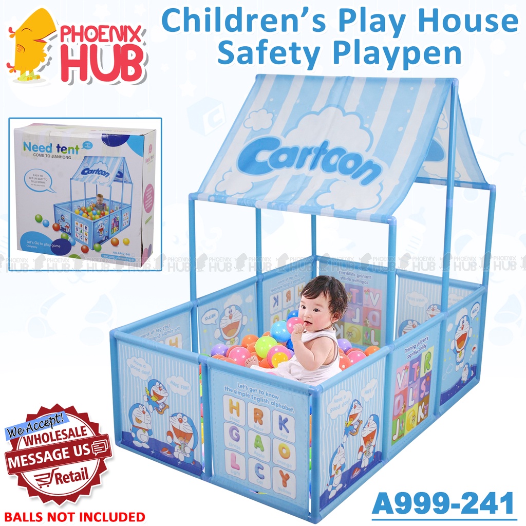 Phoenix Hub A999-241 Cartoon Kids Play Yard Children Safety Playpen ...
