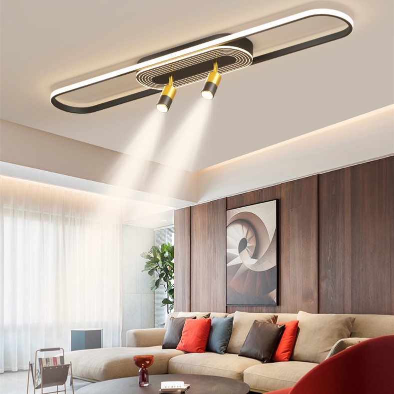 Nordic LED Ceiling Light Tricolor/ Remote Control Spotlight Room Light ...