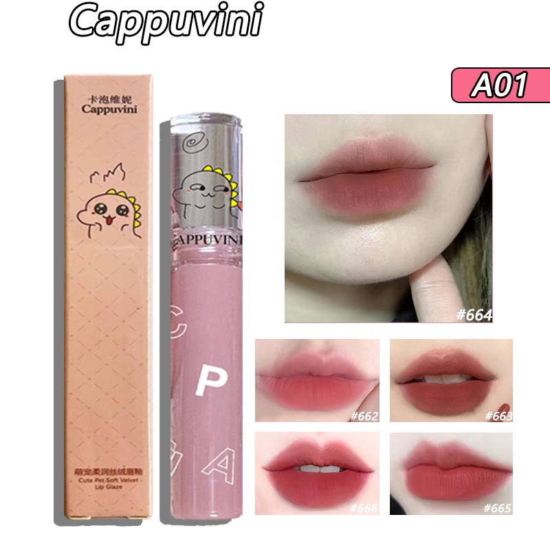 Cappuvini Matte Lip Glaze 4G 1 Box/Piece | Shopee Philippines