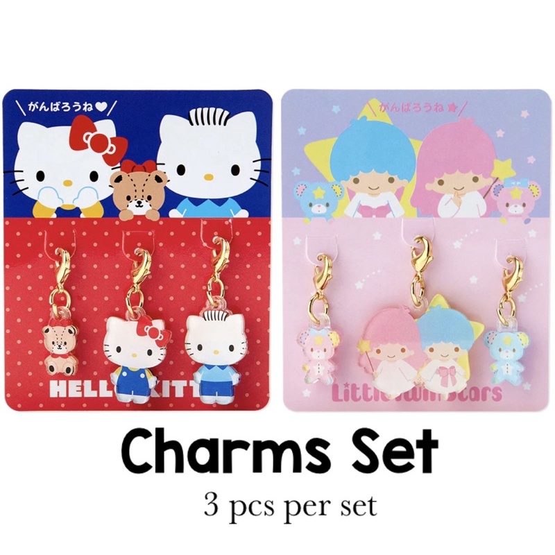 Little Twin Stars Hello Kitty Charms set charm HK LTS KIKI LALA SANRIO ...
