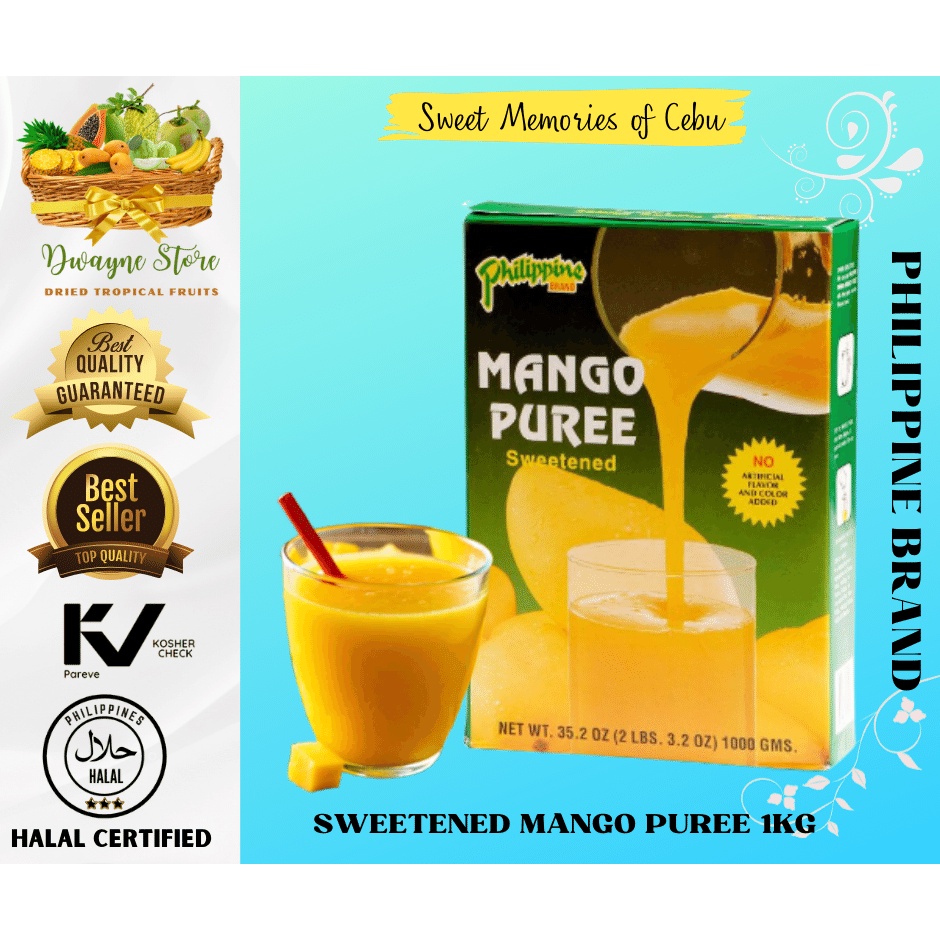 Philippine Brand Sweetened Mango Puree 1kg | Shopee Philippines