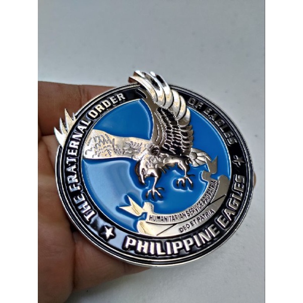 Eagles Silver Emblem 3D inches, The Fraternal Order of Eagles Emblem 3D ...