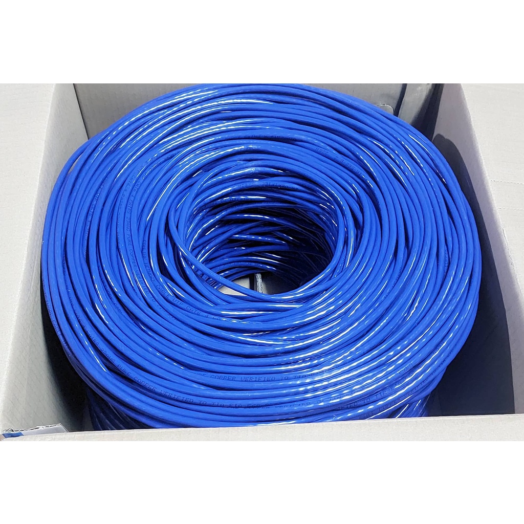 305M Comlink Cat6 UTP Cable Indoor Pure Copper 305M Blue | Shopee ...