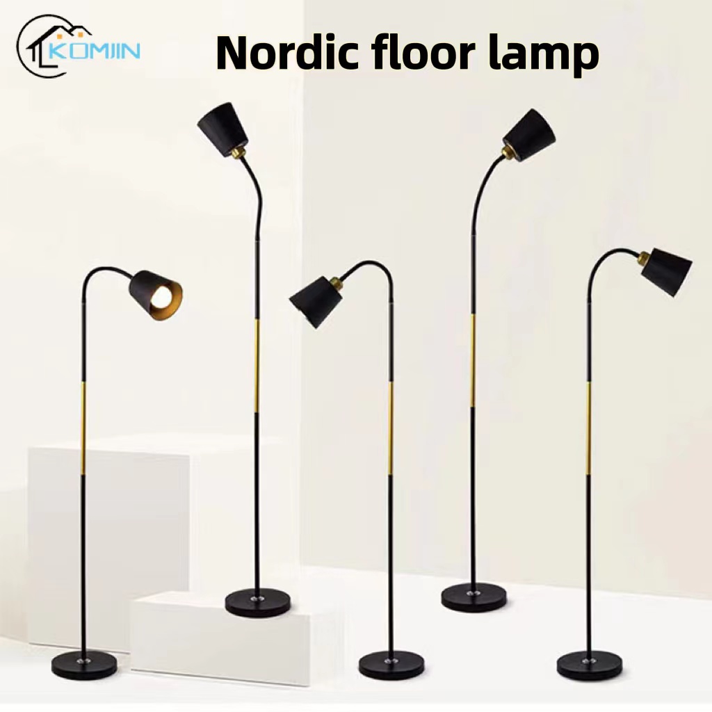 LED Floor Lamp Living Room Floor Light Study Lamp Shade Bedroom Night ...