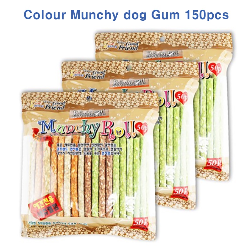 Goodfriend Natural Color Munchy Dog Gum 50px 3 Packs /dog treats ...