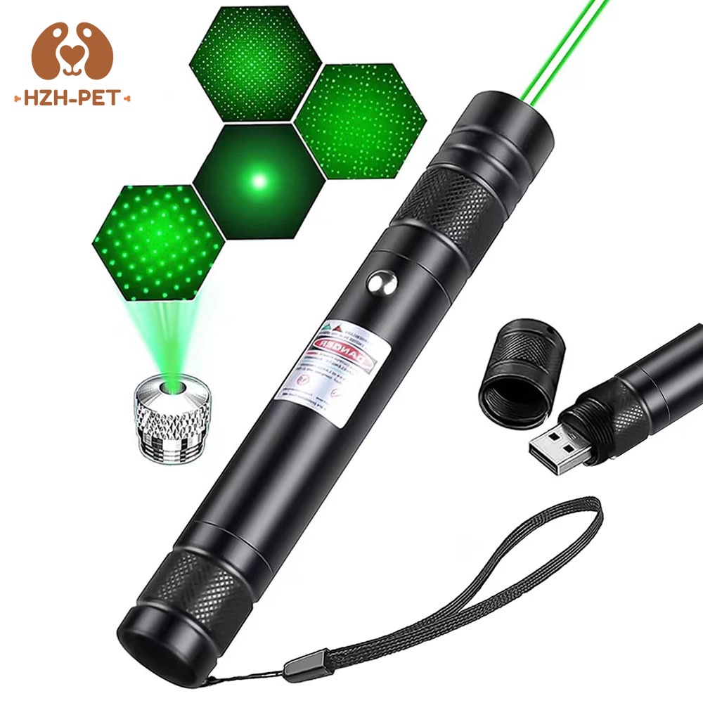 USB Rechargeable GREEN LASER Pointers 532nm 10000m High Power Laser Lazer Burning Powerful laser ...