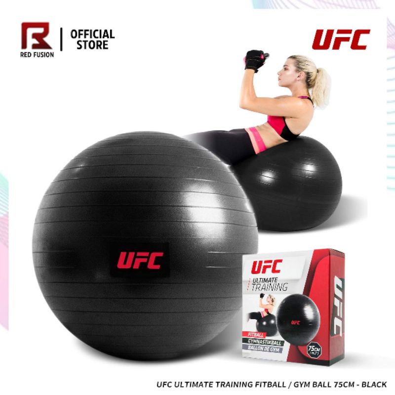 UFC Ultimate Training Fitball / Gym Ball 75cm (Black) | Shopee Philippines
